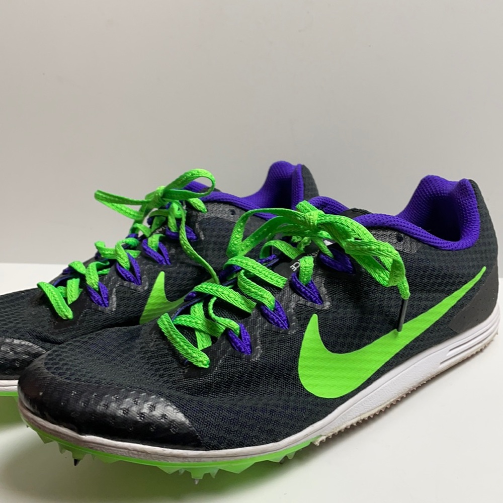 Nike Rival D Distance Running Racing Shoes Black Purp… - Gem